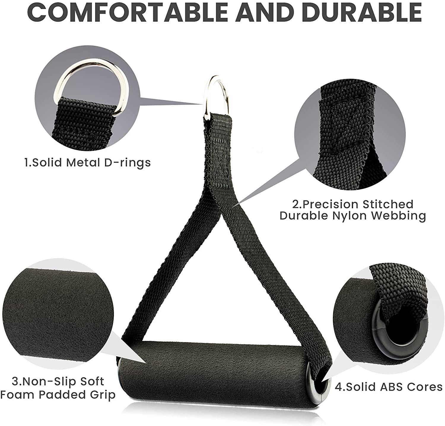 Exercise Handles for Gym Cable Machine - Fitcozi Dubai