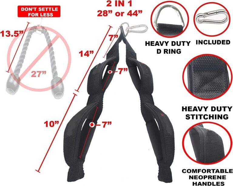 Buy Tricep rope strap anti-slip neoprene handles Buy Online