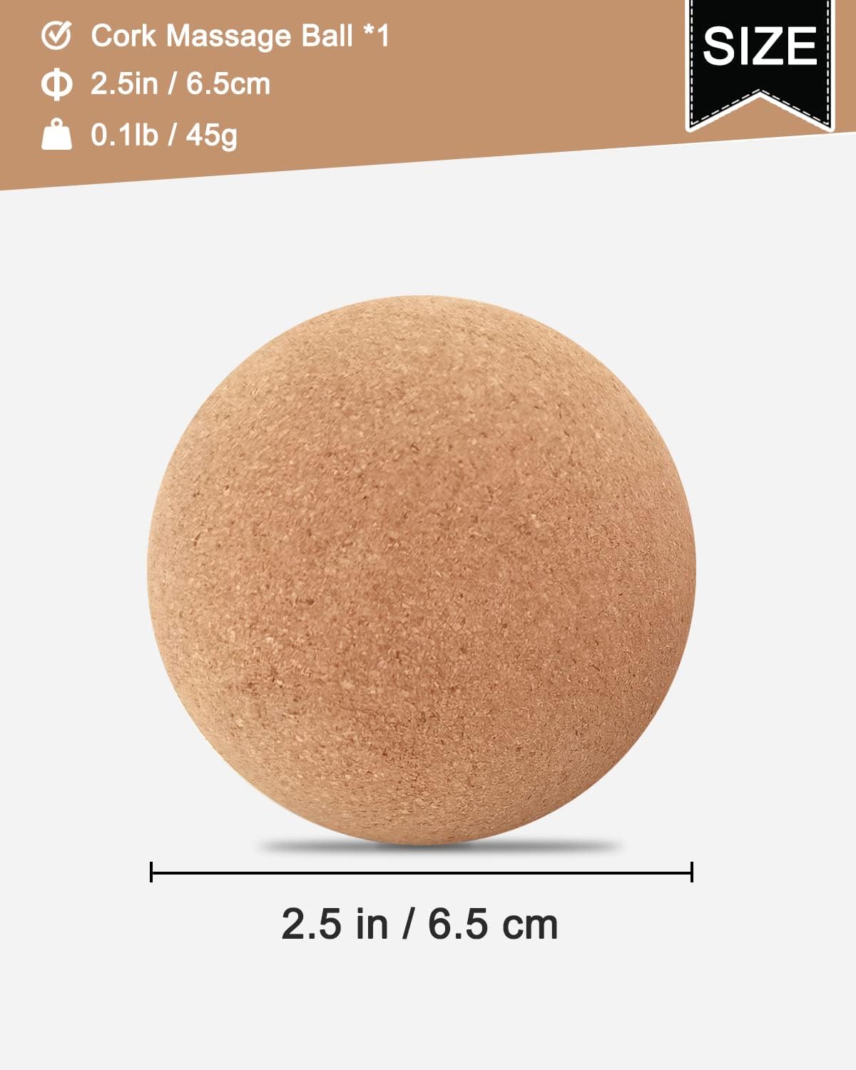 Fitcozi Cork Massage Ball for Yoga Therapy | Fitcozi