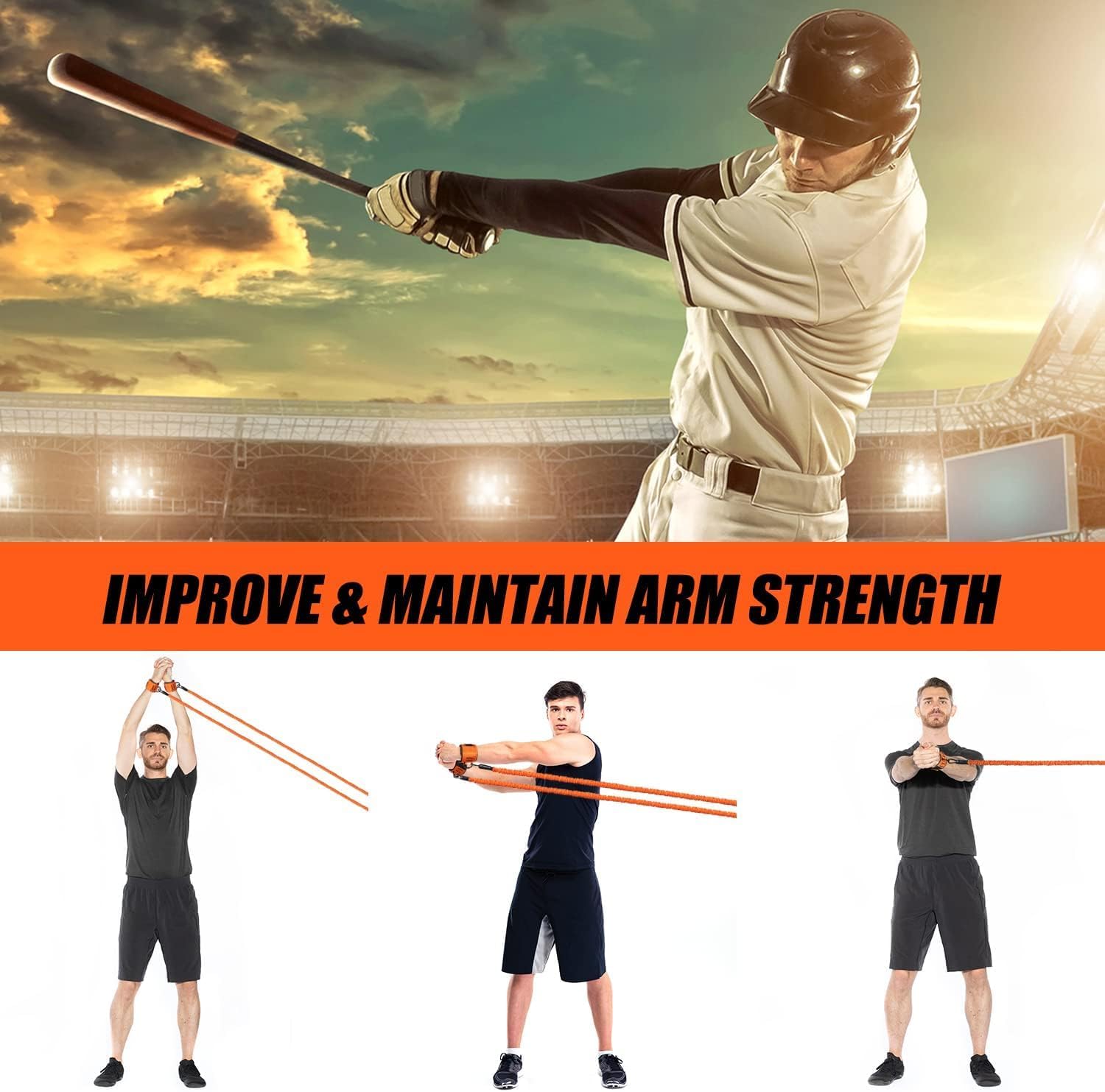 Cricket Baseball Training Resistance Bands | Fitcozi